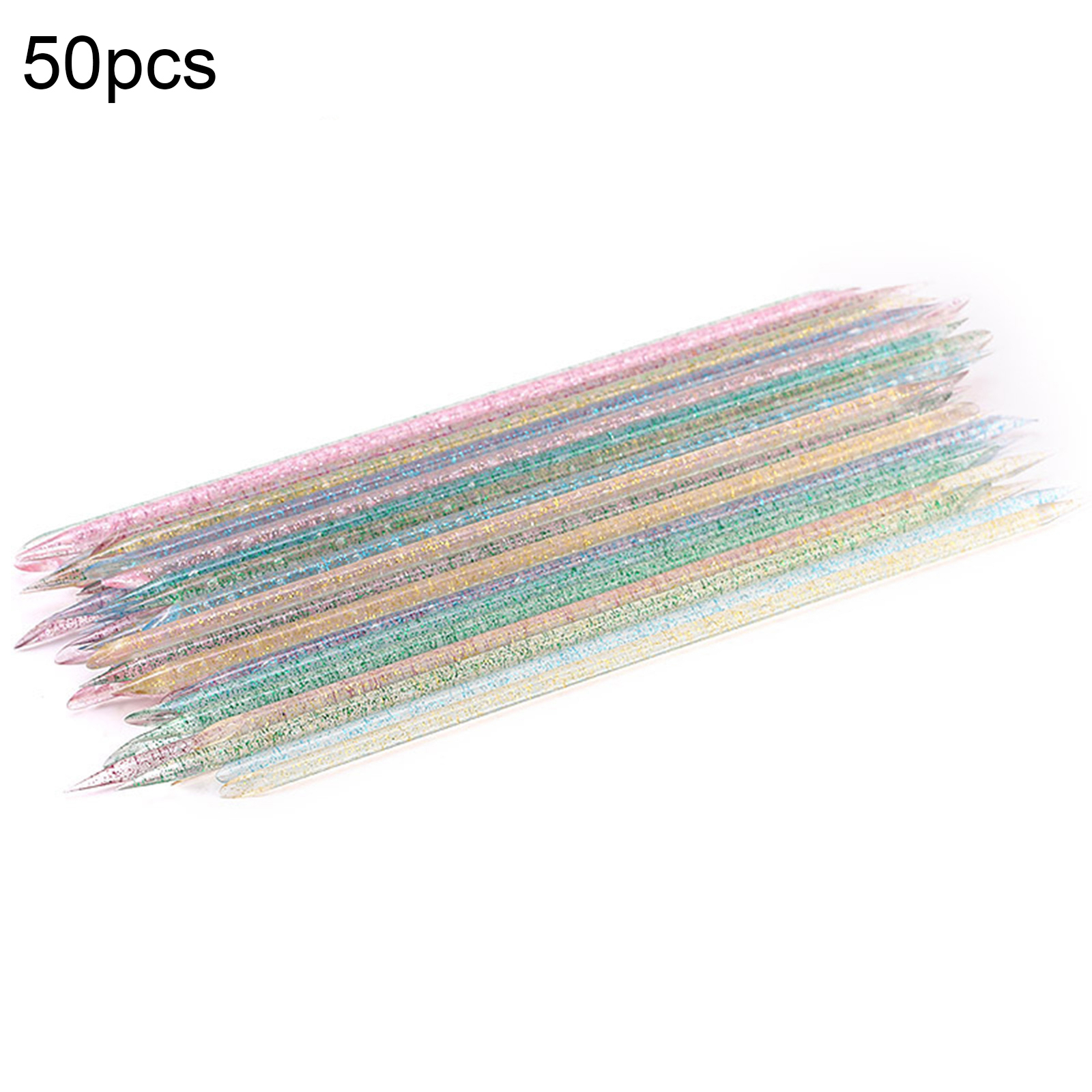 50pcs Nail Point Pens Comfortable Grip Dead Skin Push Nail Art Reusable ...