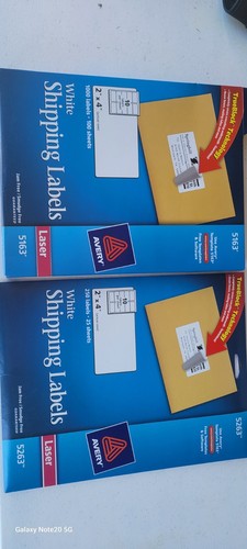 Avery Easy Peel Mailing Label - 124 sheets 5163", 5263" 72782052645 | eBay