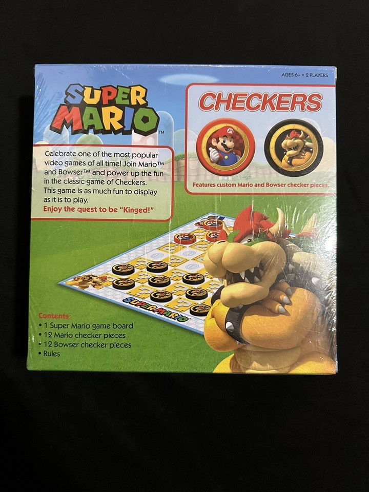 Super Mario Checkers Ages 6+ 2players Complete **NEW** | eBay
