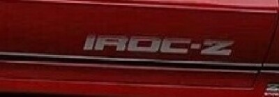 1985-1990 Chevrolet Camaro IROC-Z Door Decals Left & Right | Metallic ...