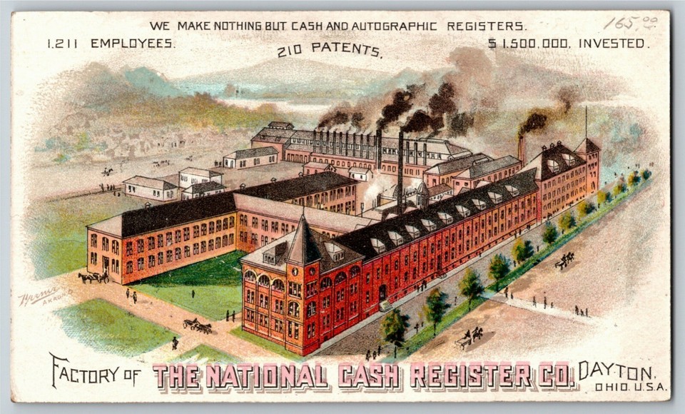 Factory of National Cash Register 1893 Columbian Exposition Victorian ...
