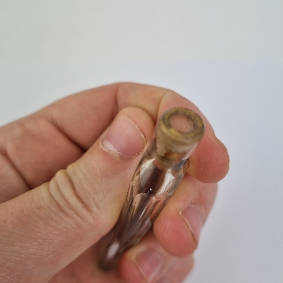 Antique Glass Tear Catcher / Teardrop /Lachrymatory Scent Bottle 8.4cm ...