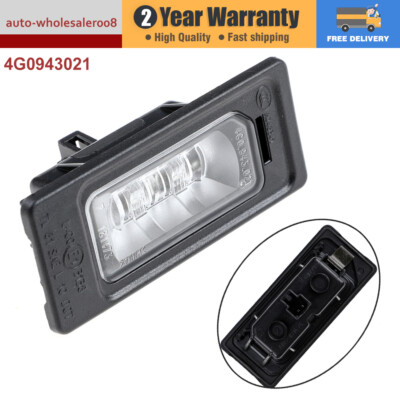4G0943021 LED License Plate Light Lamps Fits For Audi A3 A4 A5 A6 A7 B8 ...