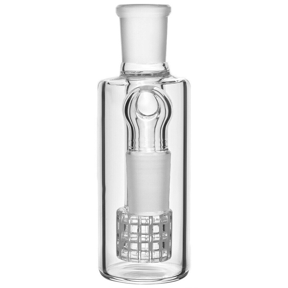 18mm Ash Catcher 90 Degree Glass Water Bong Clear Thick Pyrex Glass ...