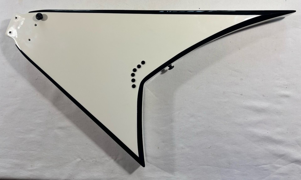 2023 Jackson Rhoads JS32T Flying V Body White Black Bevels Poplar | eBay