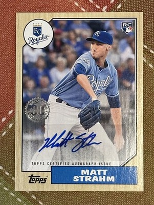 Matt Strahm 2017 Topps Rookie Auto 1987 30th Anniversary Rare (RC ...