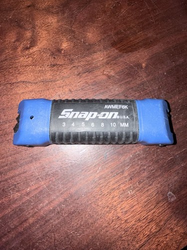 NEW Snap On Tools Folding METRIC Hex Wrench Set Plastic Handle AWMEF6K ...