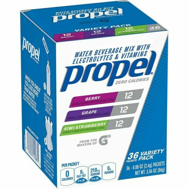 Propel Zero Powder Variety Water Beverage Mix - 36 Pack for sale online ...