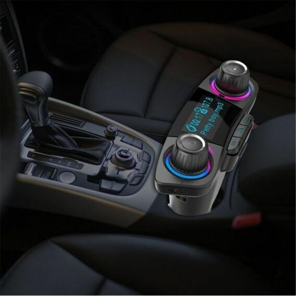 FM Transmitter Aux Modulator Bluetooth Handsfree Car Kit car Audio MP3 ...