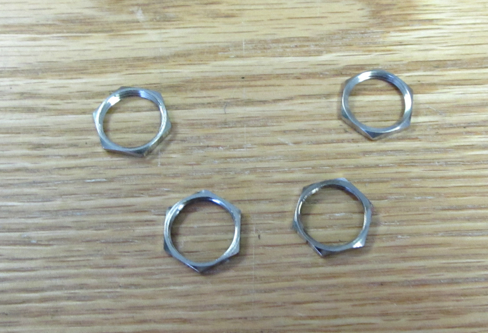 53 54 1955 1956 1957 58-62 CHEVY RADIO STEM SHAFT NUTS Set of 4 ** USA ...