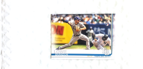 2019 TOPPS SERIES 1 - Brandon Lowe - ROOKIE CARD # 114 - NICE CARD ...