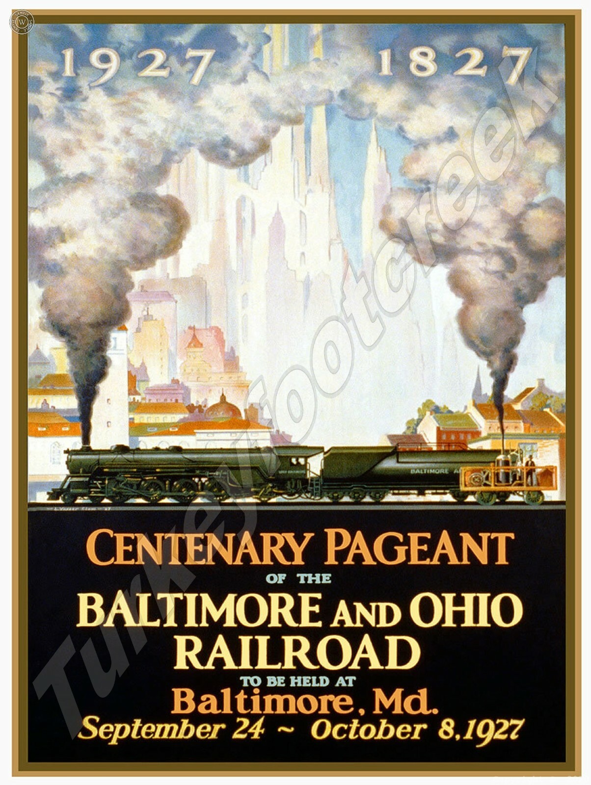 Baltimore And Ohio Railroad Centenary Pageant 9" x 12" Metal Sign | eBay