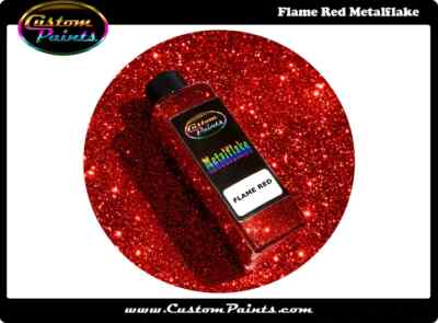 FLAME RED Metal Flake 1lb Small - 004 Hex Custom HOK Auto Chopper ...