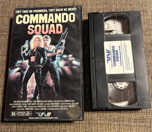 Commando Squad VHS Trans World Entertainment Original Clam Hard Shell ...