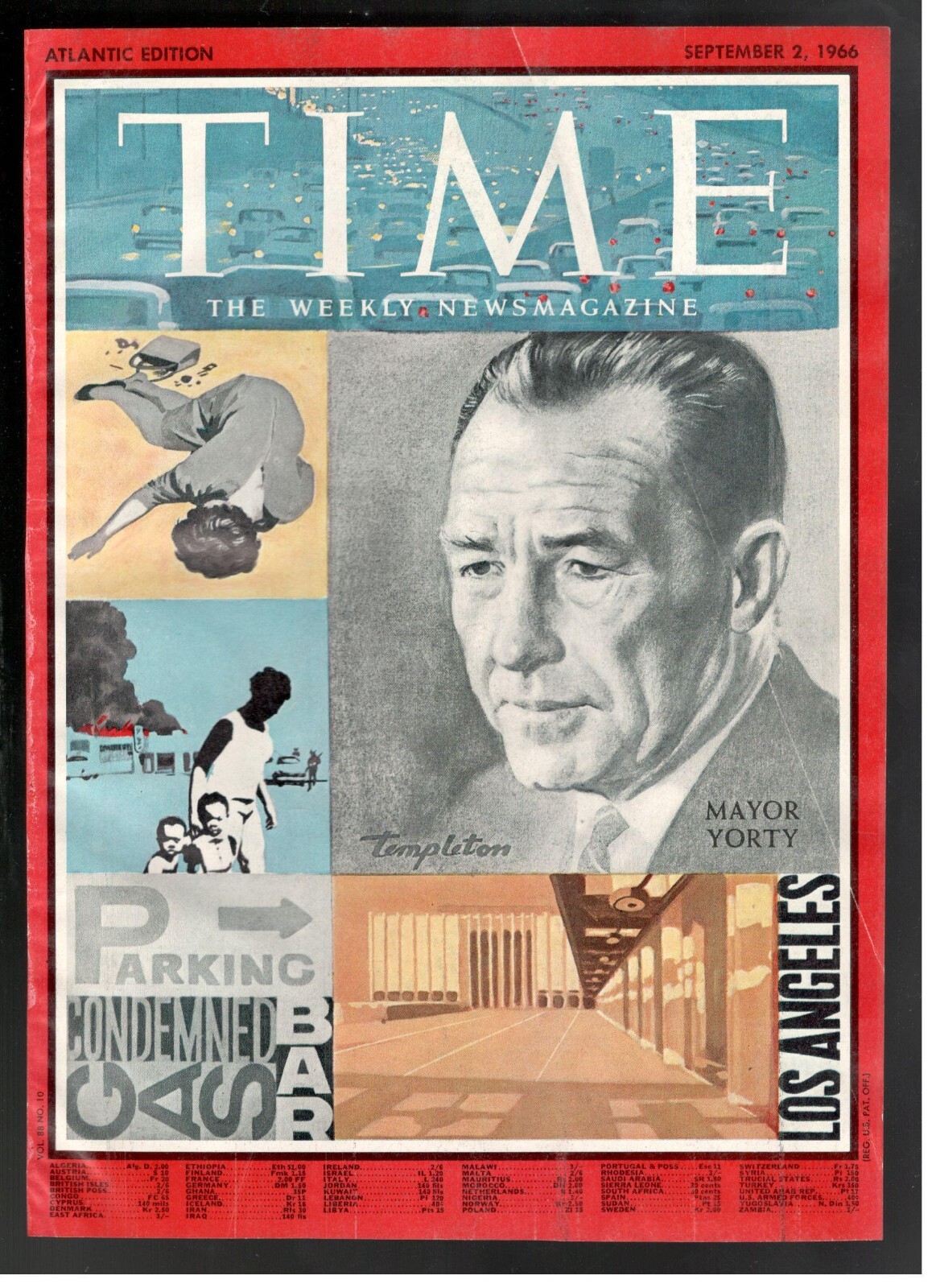 Mayor Sam Yorty Los Angeles Time 1966 Cover 1 Page Original | eBay