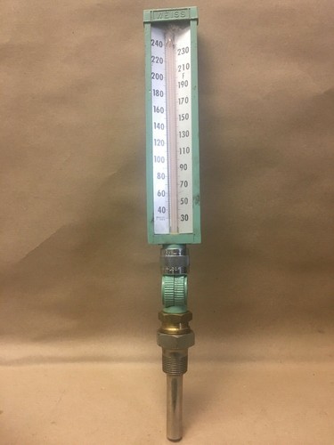 Weiss Vari-Angle Boiler Thermometer 3/4" threads on fitting 30-240F | eBay