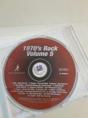 1970`s Rock Hits Vol 5 Compass Productions CD ROCK ON! | eBay