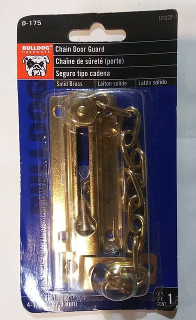 Brass Door Chain Guard Home Security Inside Lock Locking D-175 Bulldog ...