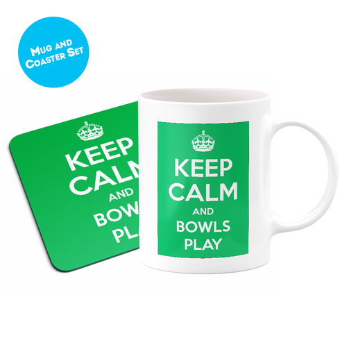 Keep Calm And Play Bowls 1 Mug Gift Retired Bowls Player Birthday Xmas ...