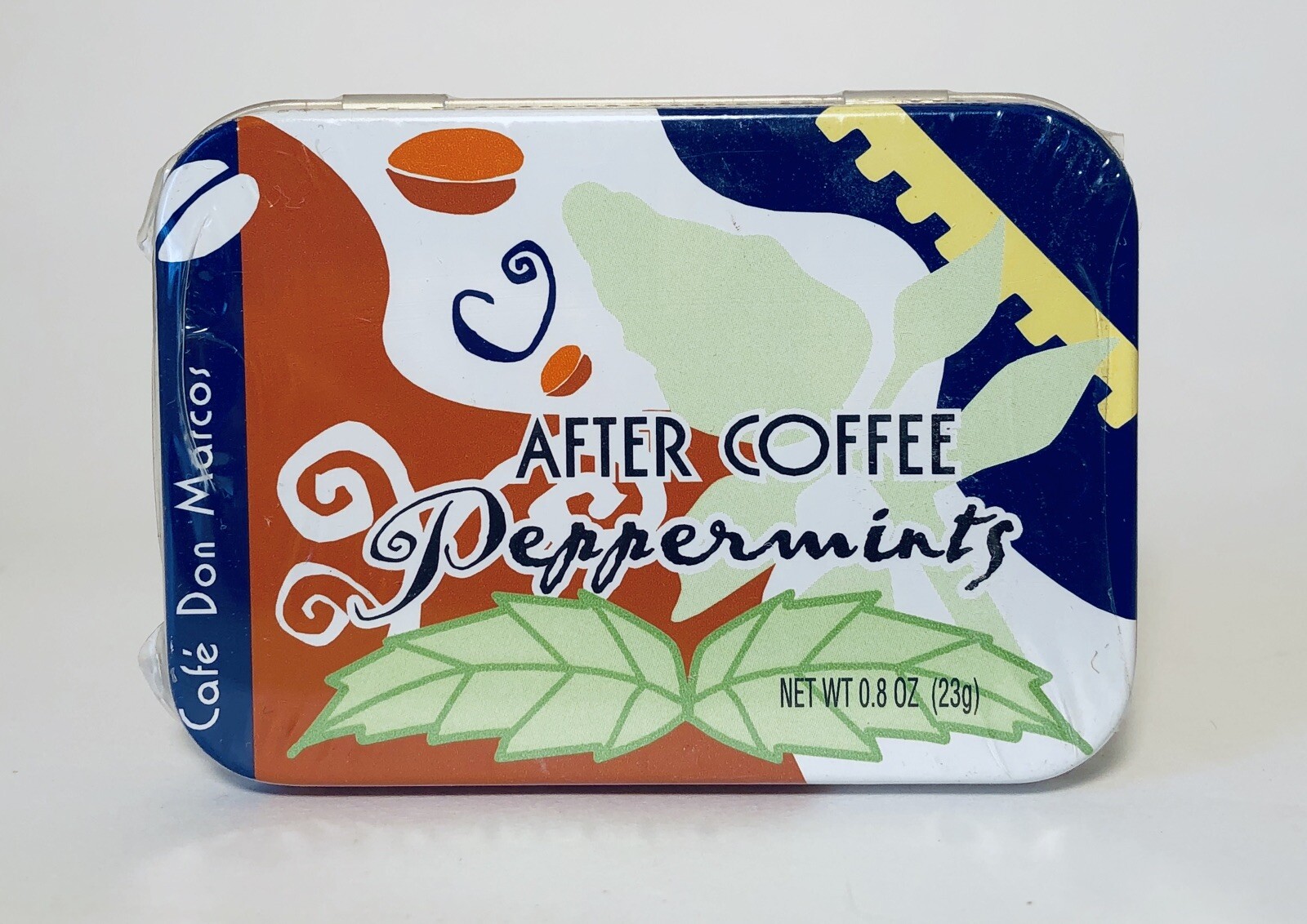 Vintage 2002 AFTER COFFEE PEPPERMINTS Candy Tin Box Container bubble ...
