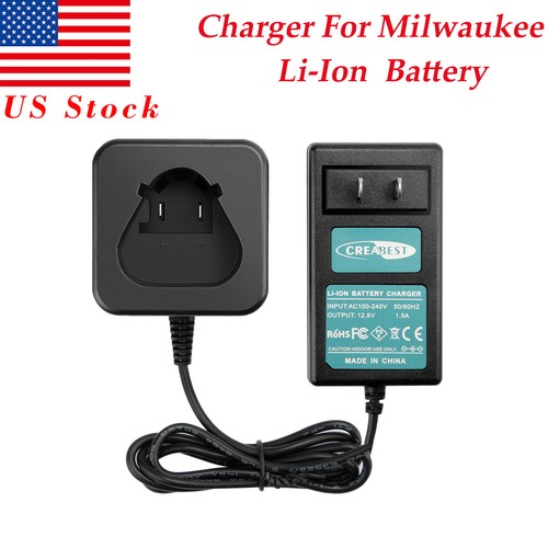 12V Li-ion Battery Charger For Milwaukee M12 48-11-2401 48-11-2420 2207 ...