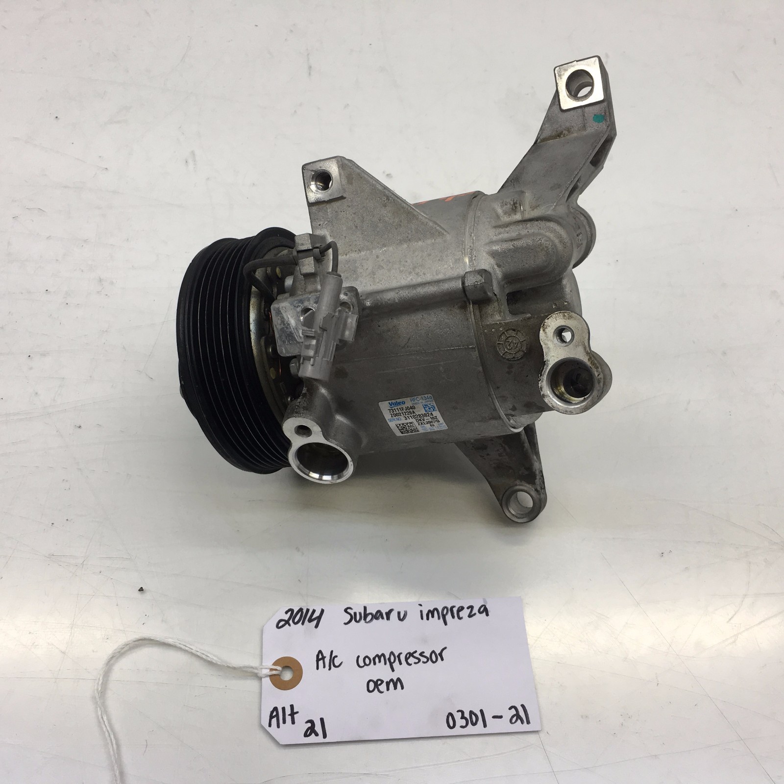 14 15 SUBARU IMPREZA WAGON 2.0 AT AC COMPRESSOR OEM 73111FJ040 | eBay