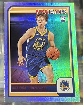 2023-24 Brandin Podziemski Panini NBA Hoops Impulse Parallel Warriors ...