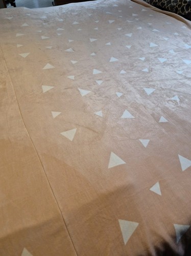 Big Blanket Co Original Stretch Peach With Triangles 10x10 Buttery Soft ...