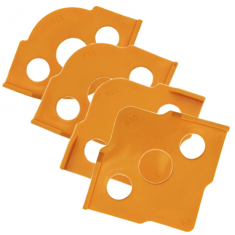 Router Radius Templates Jig for Woodworking Rounded Corner Edges R5 R40 ...