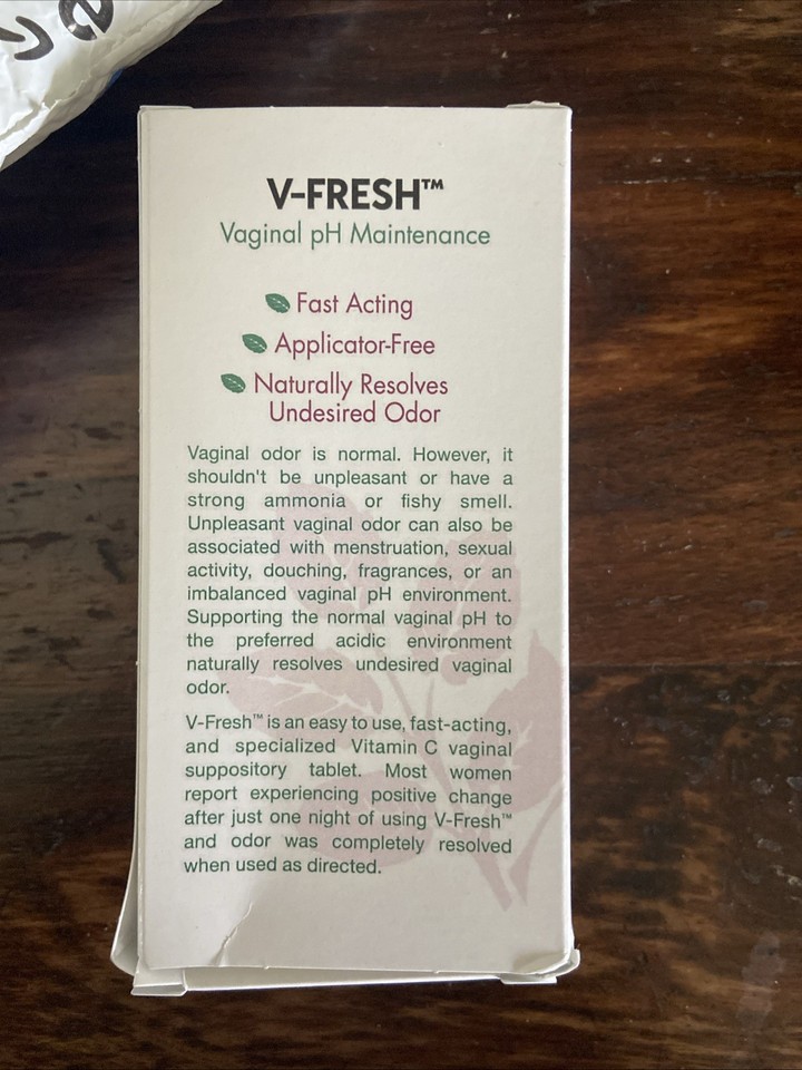 V-Fresh 6 Suppository Tablets Vitanica | eBay