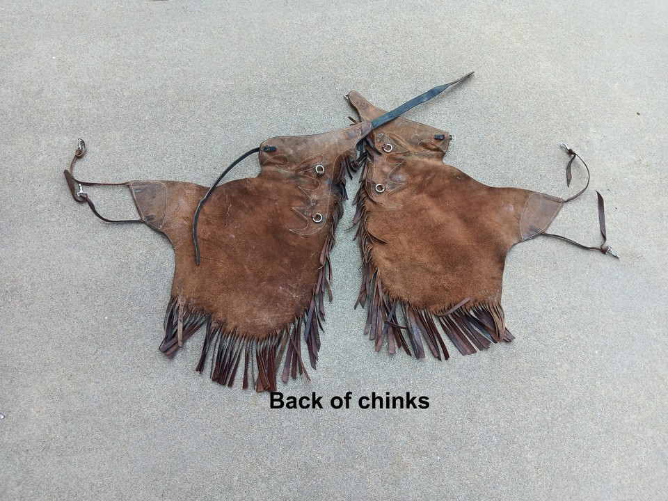 Leather Cowboy Chinks Western Ranch Riding Horseback Riding Equine ...