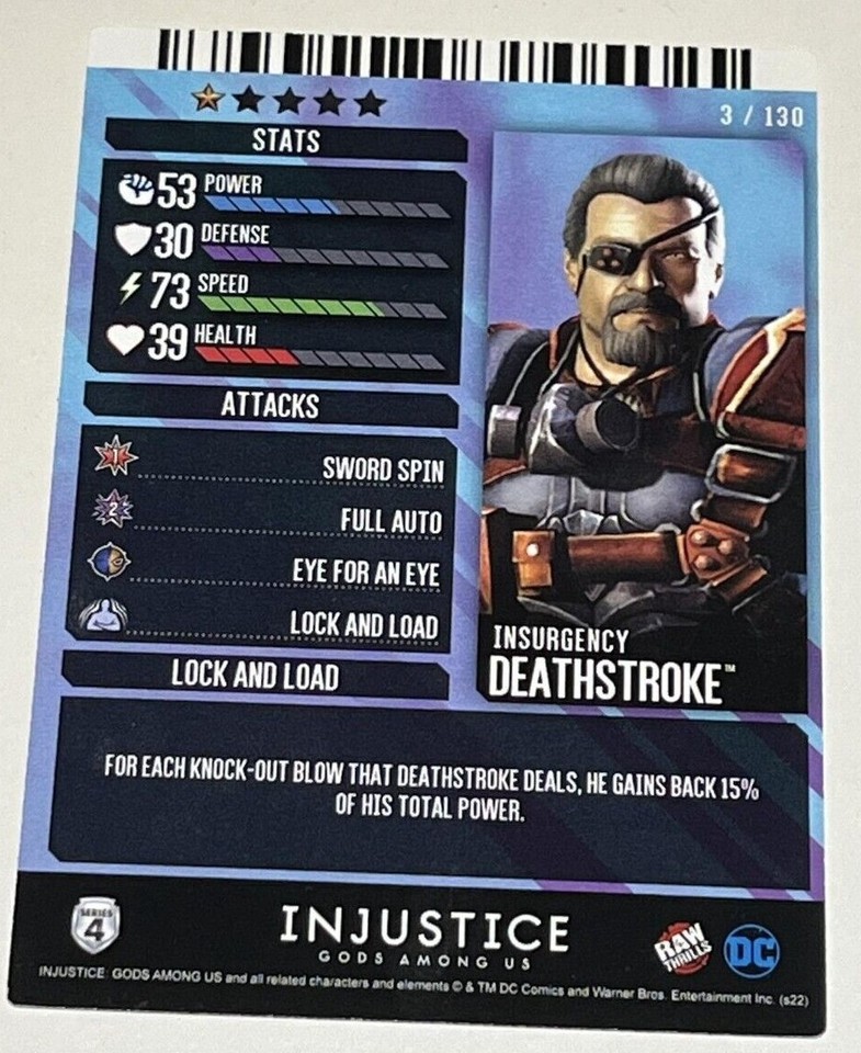 DC Injustice Gods Among Us Arcade Base Cards Series 4: You Pick! | eBay