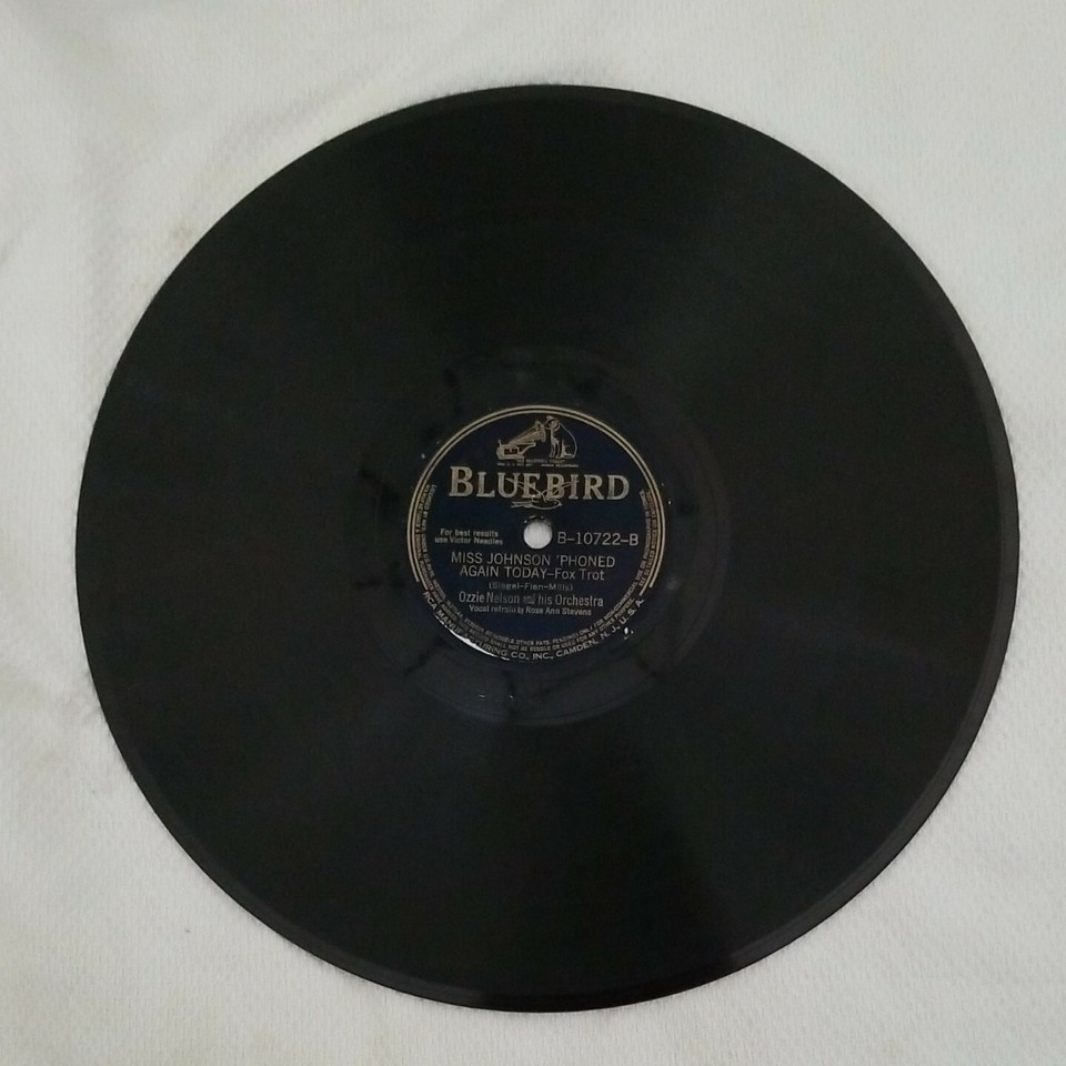 Bluebird Records 78 Rpm Ozzie Nelson B-10722-A | eBay