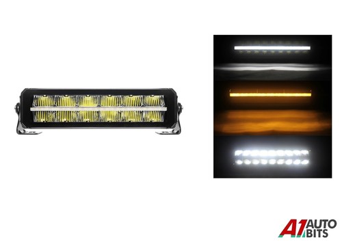 12-24v 12" Dual Row LED Light Bar With DRL Park light row Function ...