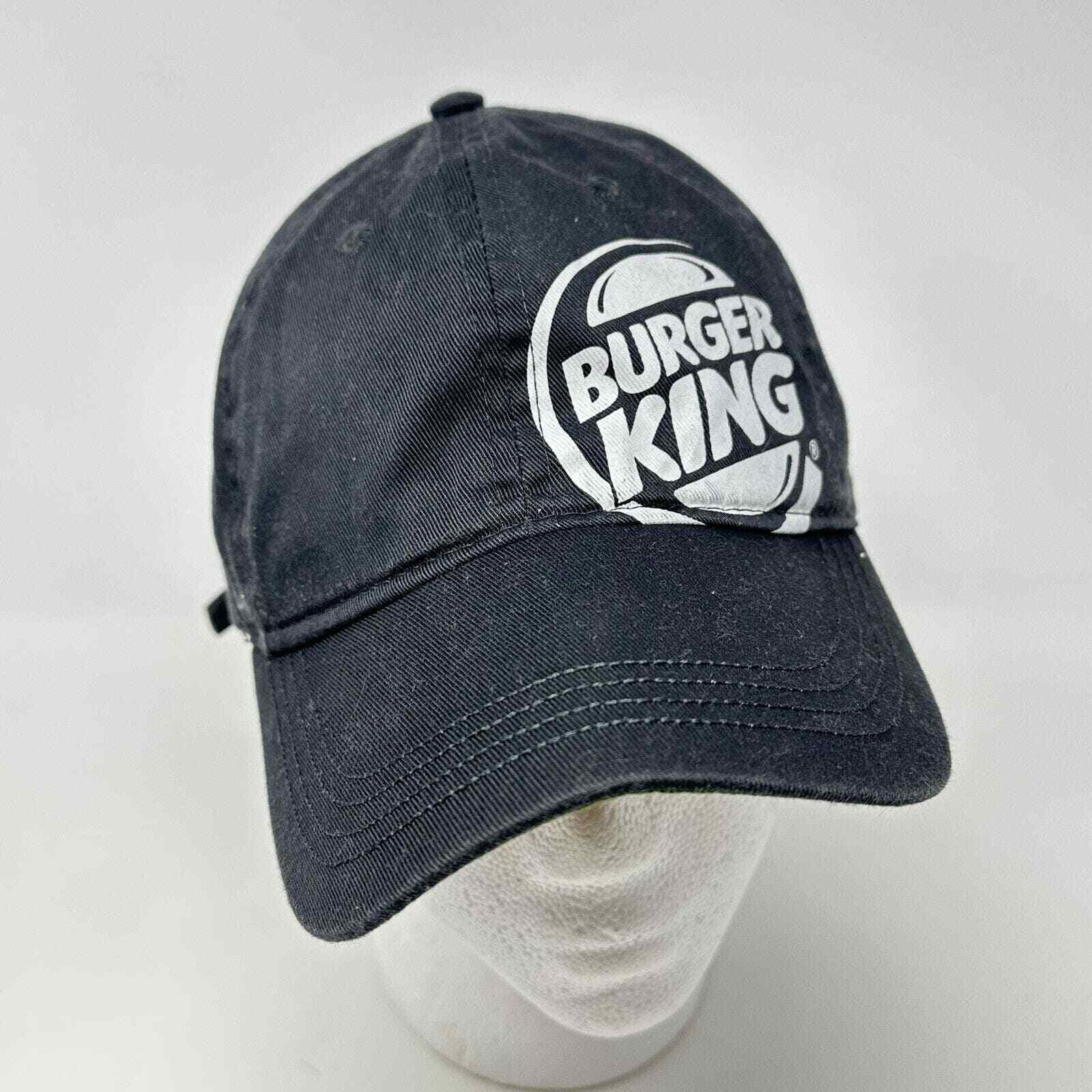 Burger King Hat Work Wear Logo Black Adjustable Emplo… - Gem