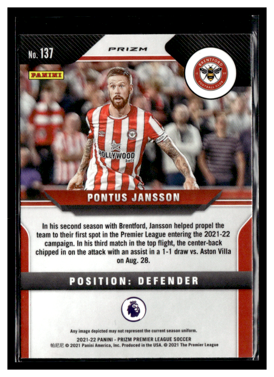 2021 Panini Prizm EPL #137 Pontus Jansson Silver | eBay