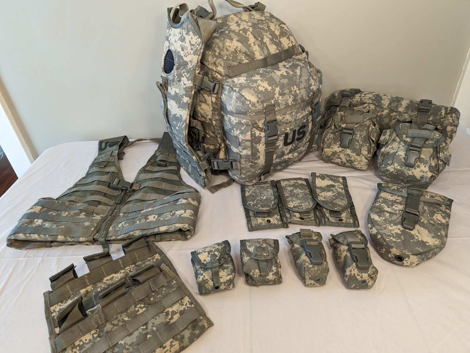 16pc Rifleman Kit MOLLE System ACU Complete Set USGI ARMY | eBay