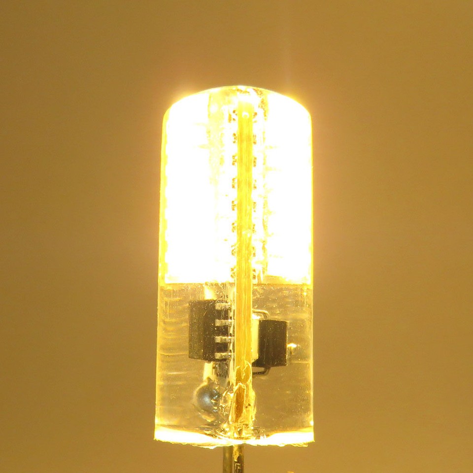 10pcs G8 G8.5 Bi-Pin T4 Led bulb 2W 64-3014 SMD Lamp 110~120V Warm ...
