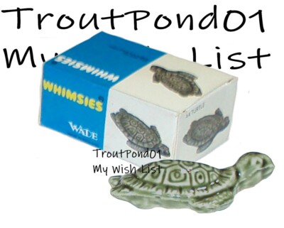 Wade Whimsies Turtle Mini Figurine # 44 Picture Box 1978 Set 9 MIB ...