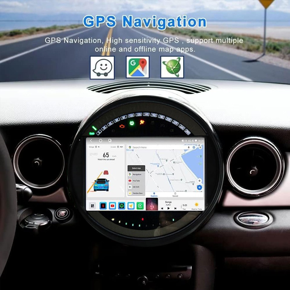 Android 13 Touch Screen For BMW Mini Cooper R56 R60 2007-2013 GPS Radio ...