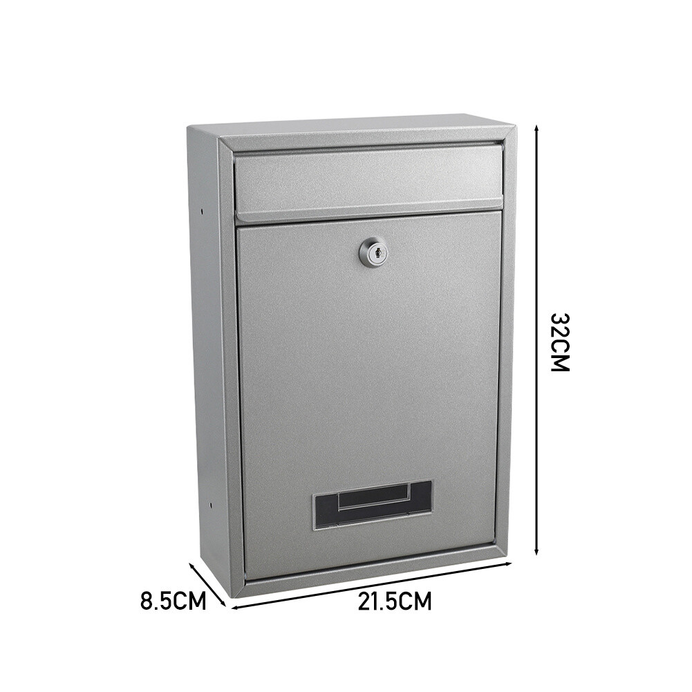 Galvanized Steel Lockable Parcel Delivery Secure Dropbox Outdoor Letter ...