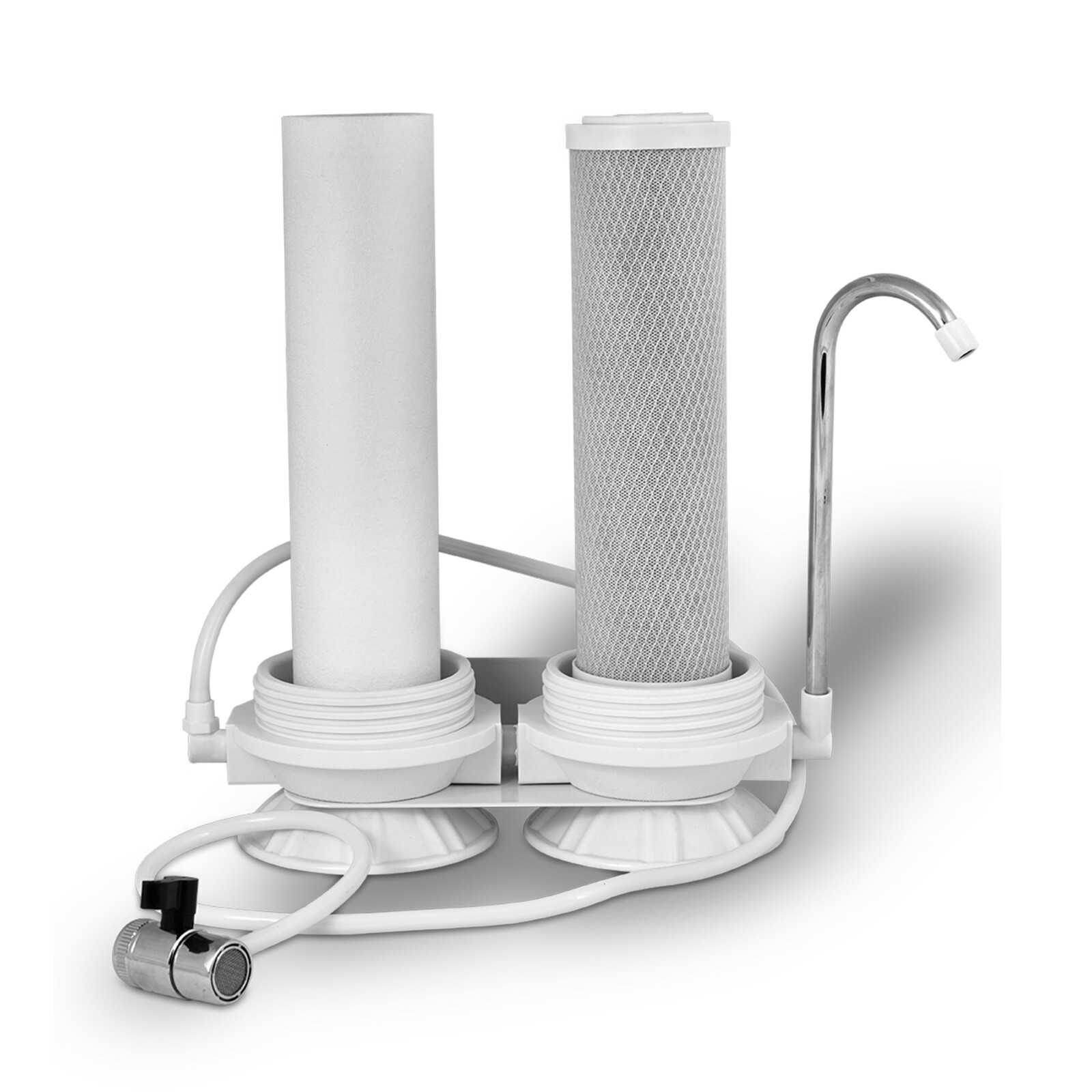 Dual Countertop Water Filtration Unit: and Yearly Supply of Filters | eBay