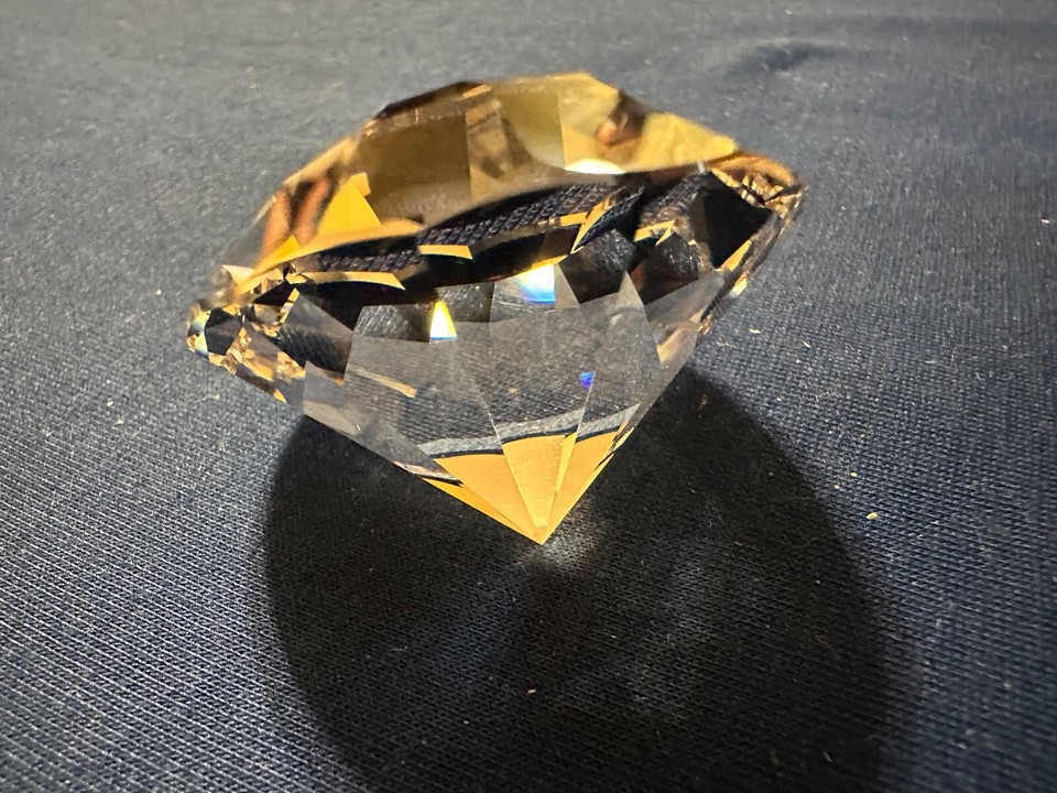 Swarovski 1096758 Crystal Chaton Diamond Shape Figurine Paperweight ...