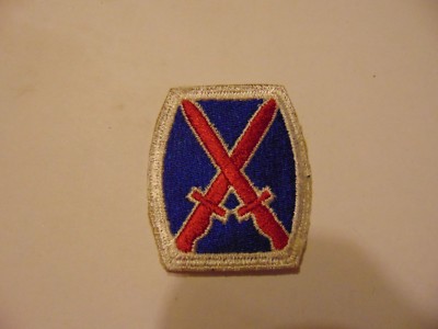 MILITARY PATCH US ARMY COLORED SHOULDER 10TH MOUNTAIN DIVISION SEW ON ...