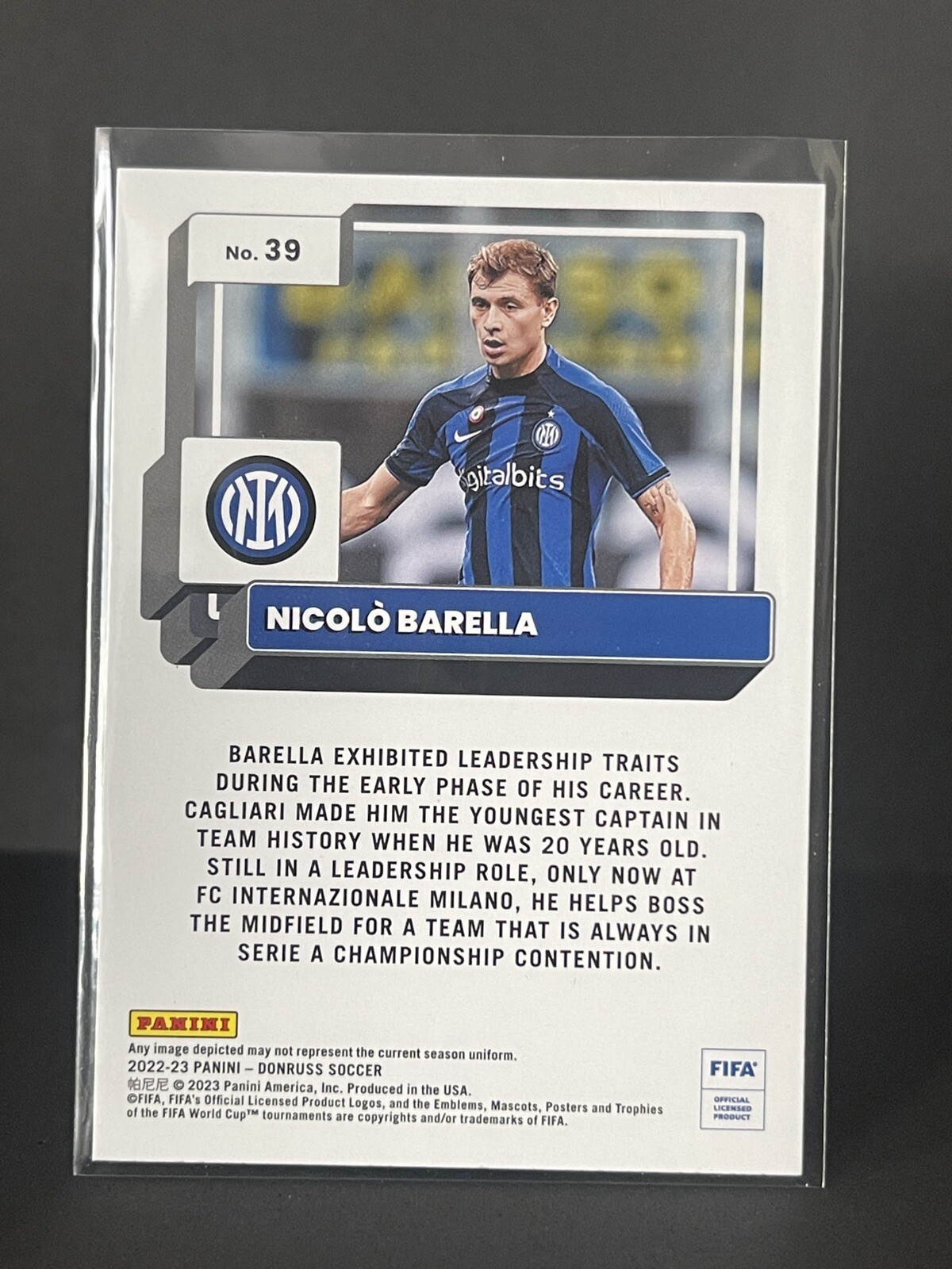NICOLO BARELLA 22-23 Panini Donruss FIFA, Golden, Inter Milano | eBay