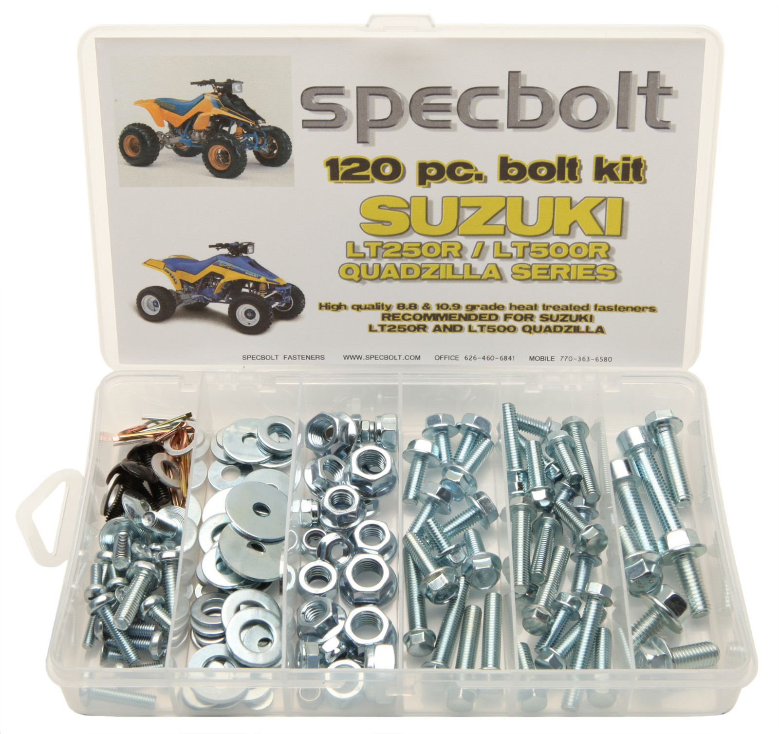 120pc Bolt Kit Suzuki LT250R LT500R ATV QUADZILLA fenders plastics ...