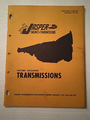 70 's 60 's Jasper Engine & Transmission Catalog Guide Book | eBay