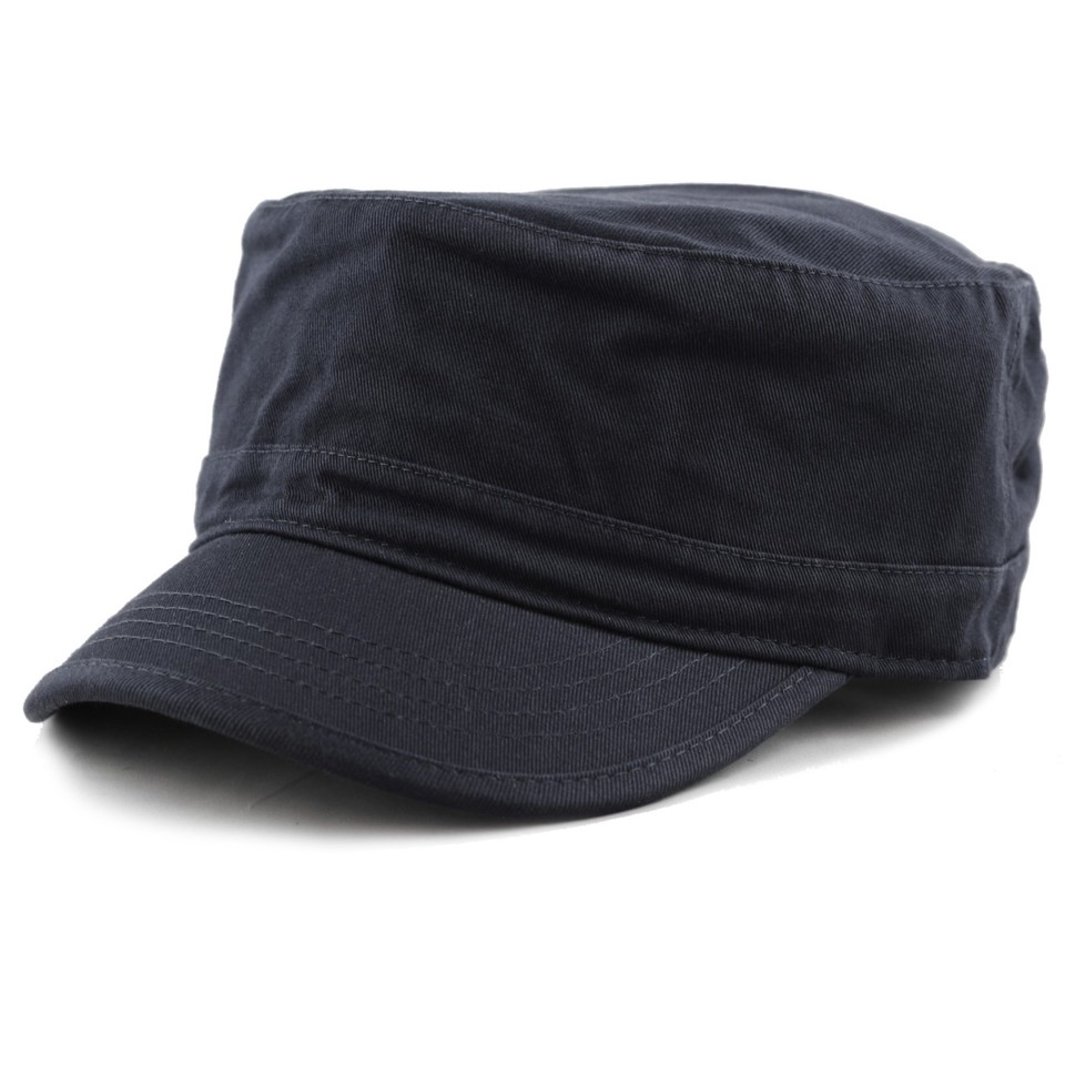 The Hat Depot Army Washed Cotton Basic Military Style Cadet Cap | eBay