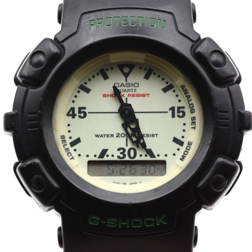 Rare Vintage CASIO G-SHOCK AW-560 Mens Watch 90s Ana-Digi Round Retro ...