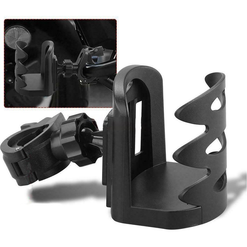 Motorcycle Handlebar Cup Holder Adjustable Mount Drink Water Bottle for ...